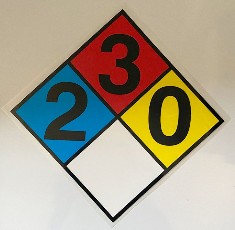 NFPA Diamond 2-3-0 Sign | Midland Resource Recovery